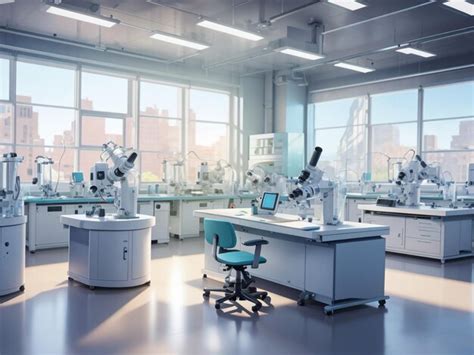 Premium Ai Image Futureforward Immersive Digitally Generated Research Lab Experience Keywords