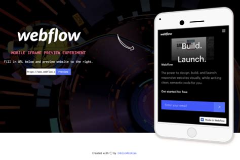 Mobile Iframe Preview Experiment Webflow Mobile Iframe Preview Experiment Webflow