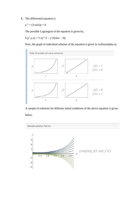 Solutions And Zeros Of Differential Equations Desklib