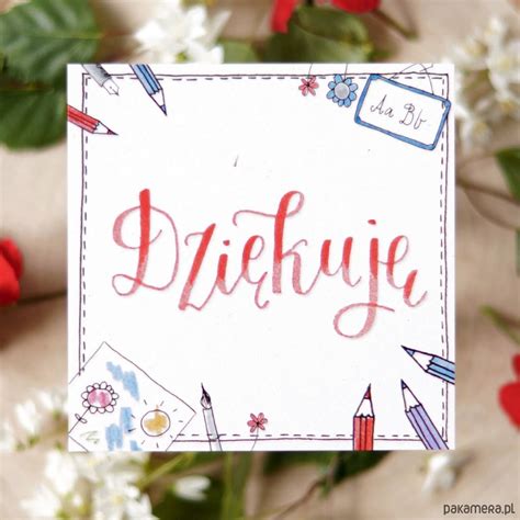 Kartka Dziekuję Pakamera pl