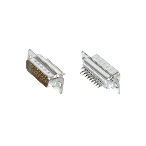 D Sub Connector High Density 15 Pin Male Solder Type American Tech