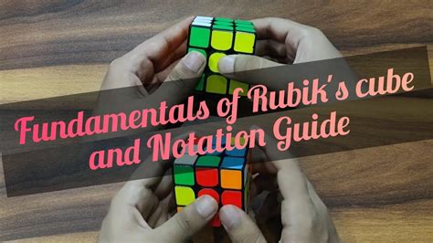 Fundamentals Of Rubik S Cube With Notation Guide Youtube
