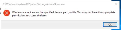 Server 2019 Systemsettingsadminflowsexe Error Bobnoordamnl
