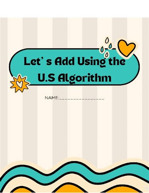 Adding Using The Us Algorithm By Aichetou Diarra Tpt