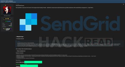 Hacker Claims Twilios Sendgrid Data Breach Selling 848000 Records Updated Hackread