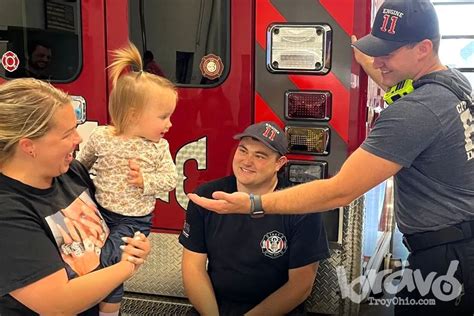 1 Year Old Girl Reunited With Troy First Responders Who Saved Her Life