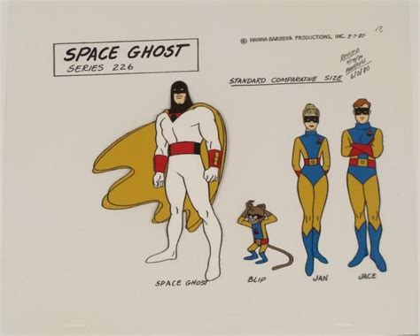 Space Ghost Jan Jayce Blip Orig Model Cel Animation Art Dec 11 2011
