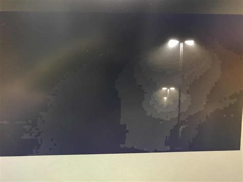 Can Anyone Tell Me Why Black Screens Look So Pixelated And Inconsistent On My Monitor Im Using