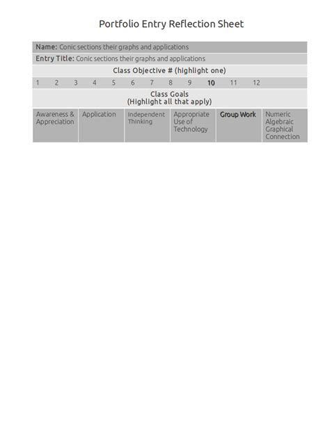 Conic Sections Their Graphs And Applications — Precalc Final Project 1