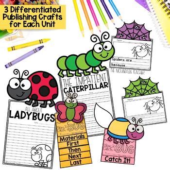 Bugs And Insects Writing Prompts Bug Crafts Activities Graphic Organizers