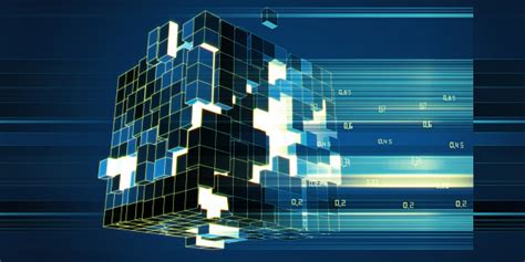 Big Data Visualisasi Abstrak Menganalisis Algoritma Data Kubus Kelompok