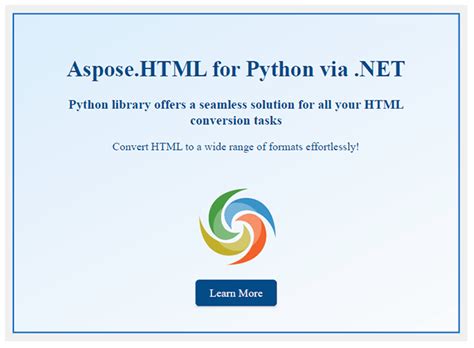 Convert Html To Pdf In Python Asposehtml For Python Via Net