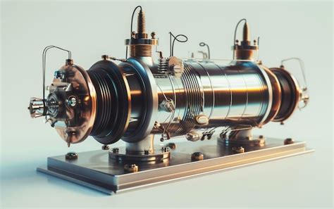 Advanced Electromagnetic Pulse Generator Device On White Background