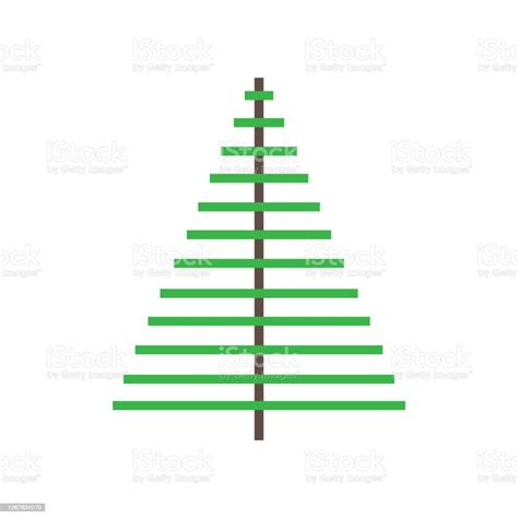 Cristmas 나무 전나무 평면 스타일 디자인 아이콘 기호 벡터 일러스트 레이 션 흰색 배경에 고립 된 가족 크리스마스 휴일 축 하의 상징 Holyday에 대 한 간단한