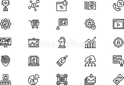 Marketing Icons Collection Is A Vector Illustration With Editable