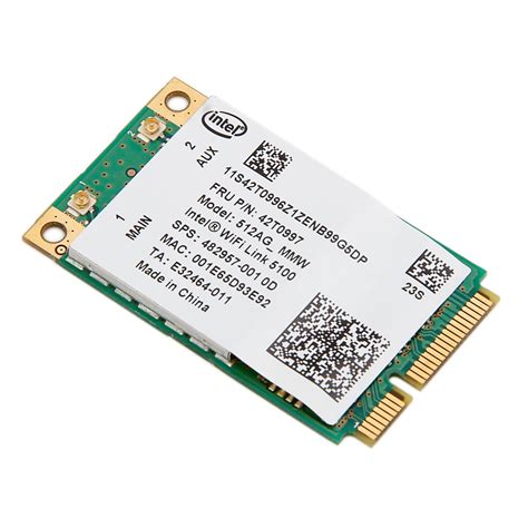 New Laptop Wlan Card For Intel Link 5100 512ag Mmw 802 11a G N 300mbps Wireless Wifi Mini Pci E