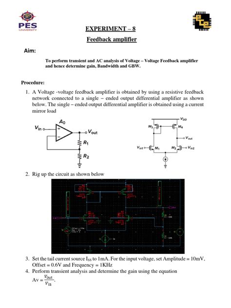 Feedback Amplifier Lab Pdf