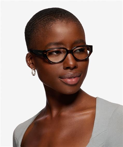 Vogue Eyewear Vo5439 Cat Eye Dark Tortoise Frame Eyeglasses