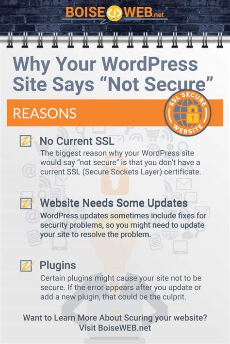 this is why your wordpress site says “not secure” boise web