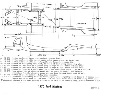 Frame Dimensions Ford Mustang Forum
