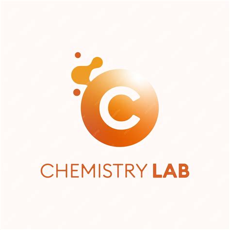 Premium Vector A Modern Abstract Rounded Chemsitry Lab Logo With Bubbles