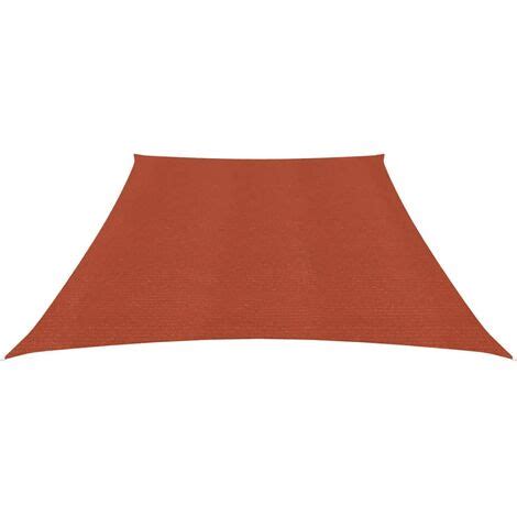 Voile d ombrage 160 g m² 3 4 x 2 m PEHD terre cuite