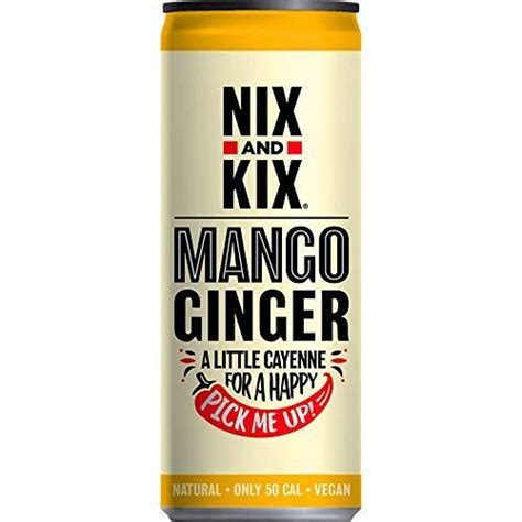 Nix And Kix Drink 24 X 250ml No Sugar Mango Ginger