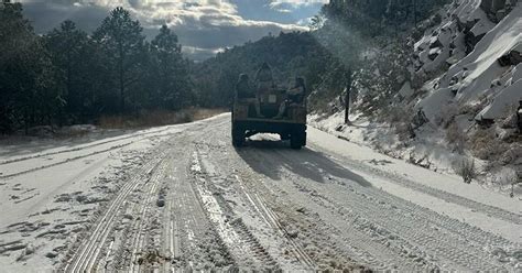 Nieve En Sonora Frente Frío 25 Dejó Imágenes Muy Bellas Pero