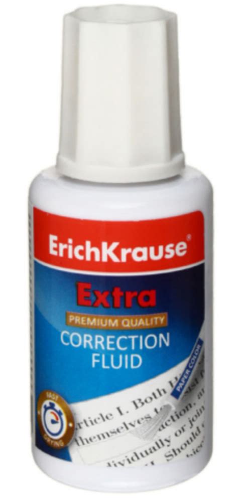 Корректирующая жидкость ErichKrause Extra, 20 мл, на основе ...