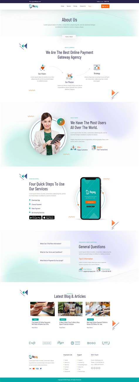 Repay Payment Gateway Elementor Template Kit By Designingmedia