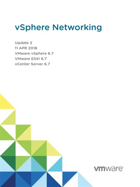 10 Vsphere Networking Pdf Pdf Network Switch Computer Network
