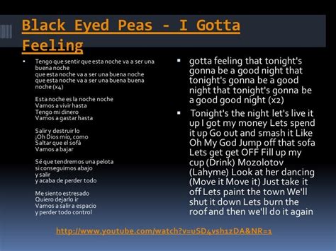 Black Eyed Peas I Gotta Feeling X