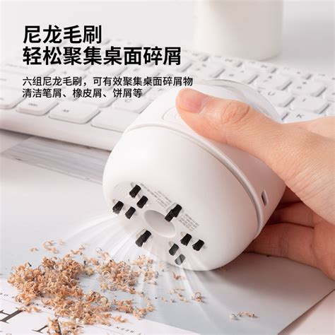 得力桌面吸尘器充电款橡皮吸尘器桌面清洁器桌面清理学生电动清洁大吸力自动吸尘橡皮铅笔屑书桌桌子清洁 虎窝淘