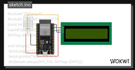 Esp32dht22lcd 16x2 I2c Copy Wokwi Esp32 Stm32 Arduino Simulator
