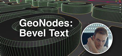 Bevel Text With Geometry Nodes Blendernation