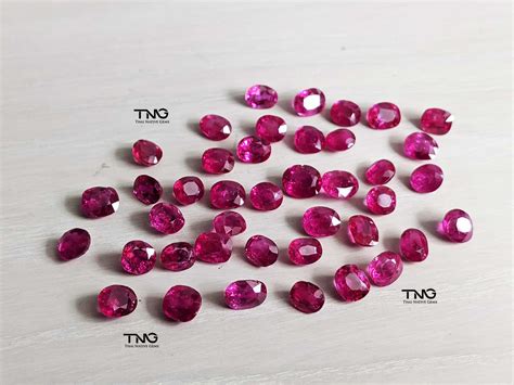 Unheated Burma Myanmar Average 1 Carat Ruby Lot Thai Native Gems Trustworthy Gemstone