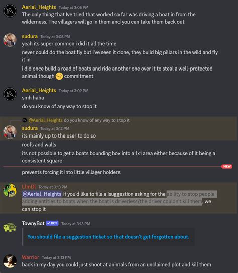 Suggestion Ability To Stop People Adding Entities To Boats When The