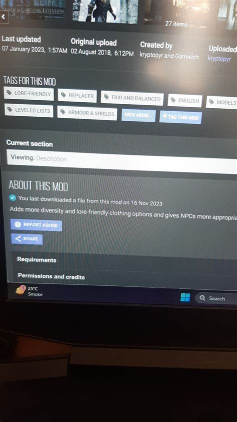 Reinstalled Skyrim And Started Downloading Mods When I Came Across This On This Very Date