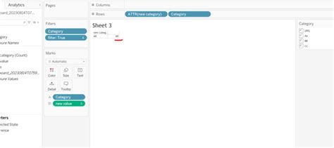 How To Display All Values Instead Of Each Individual Value In Tableau