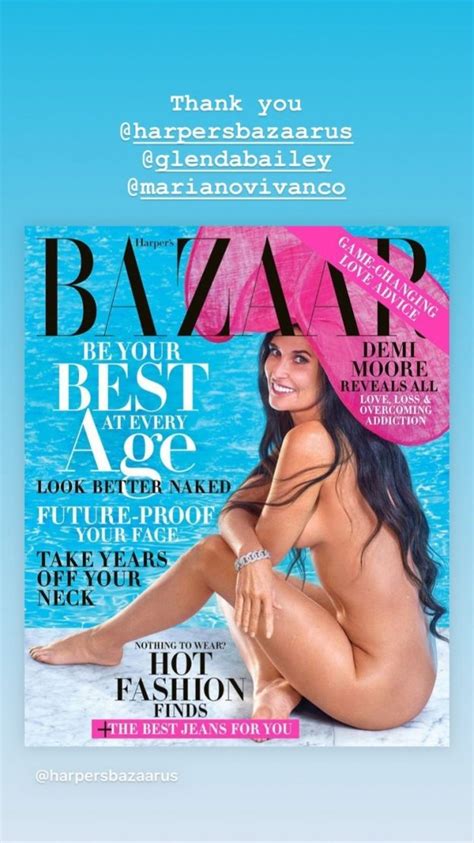 Demi Moore Nude For Harpers Bazaar 2019 4 Pics The Fappening