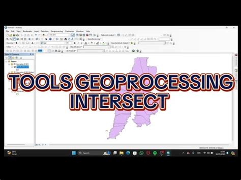 Arcgis Proses Intersect Di Arcmap Youtube