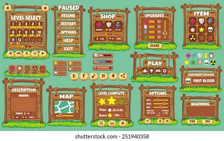 Complete Set Graphical User Interface Gui Stock Vector Royalty Free