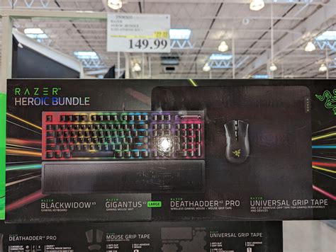 Costco Razer Bundle Black Widow V3 Keyboard Deathadder V2 Pro