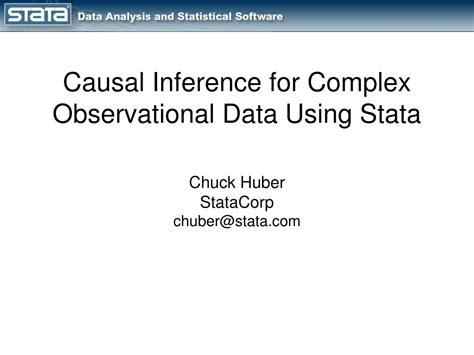 Ppt Causal Inference For Complex Observational Data Using Stata