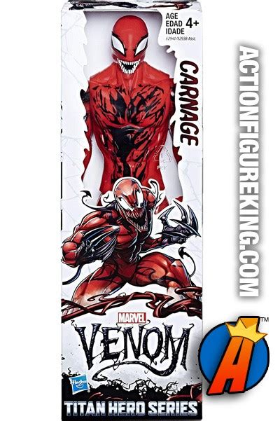 Marvel VENOM Titan Hero Series 12 Inch CARNAGE Action Figure From HASBRO