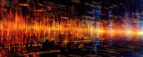 Abstract Background With A Mosaic Of Digital Circuitry And Binary Code