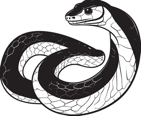 Serpents Majesty Revealed A Detailed Illustration Of Pythons Natural Form And Survival Skills