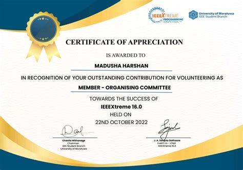 Volunteering Ieee Uom Madusha Harshan