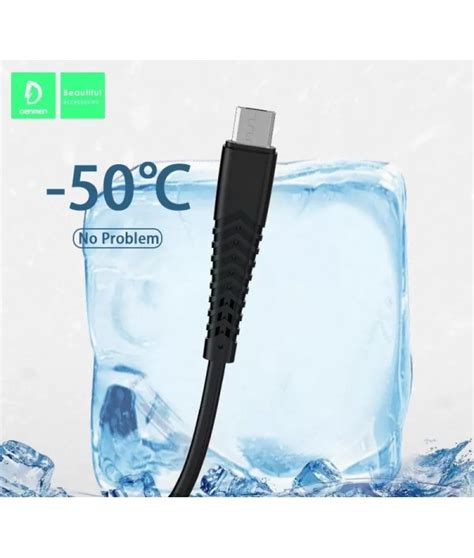 Cable Micro USB Silicone 2 4A 1m DENMEN D19V