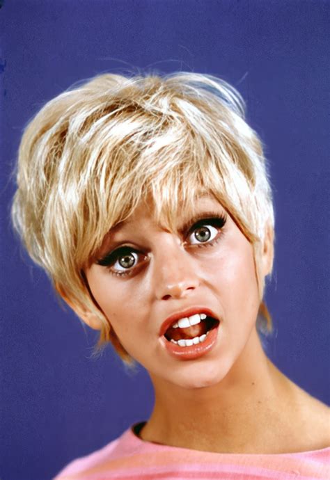 Beautiful Portraits Of Goldie Hawn With Her Iconic Short Hairstyle In